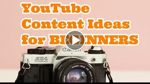 YouTube Content Ideas for BEGINNERS 2021 - Video Marketing Suite Portal