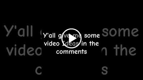 Give me some video ideas in the comments I'm a gtag content creator ...