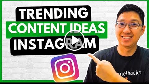 How to Get TRENDING Instagram Content Ideas Using IG App Only - Video ...